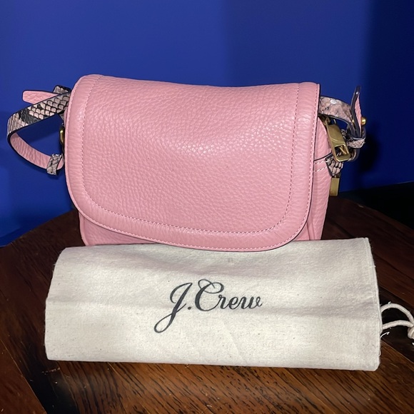 J. Crew | Bags | J Crew Italian Leather Signet Crossbody Bag Pebbled ...